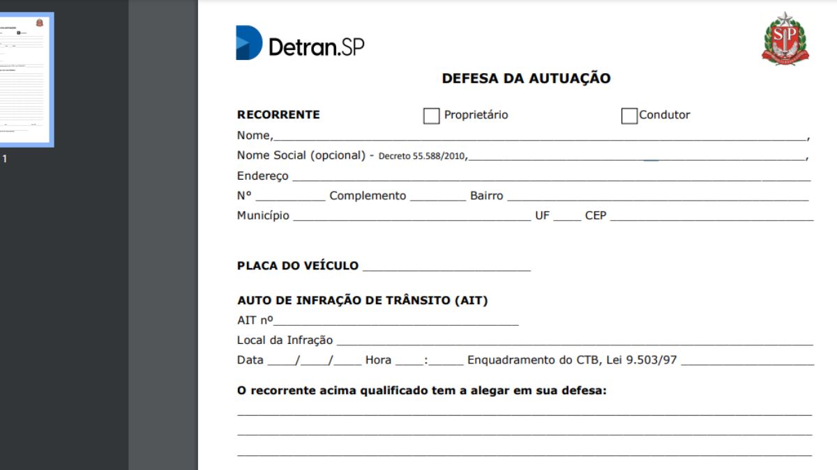 Como recorrer de multa Detran SP: Veja como apresentar sua defesa!